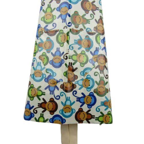 Kids Apron Cheeky Monkey - Laminated Cotton Shop