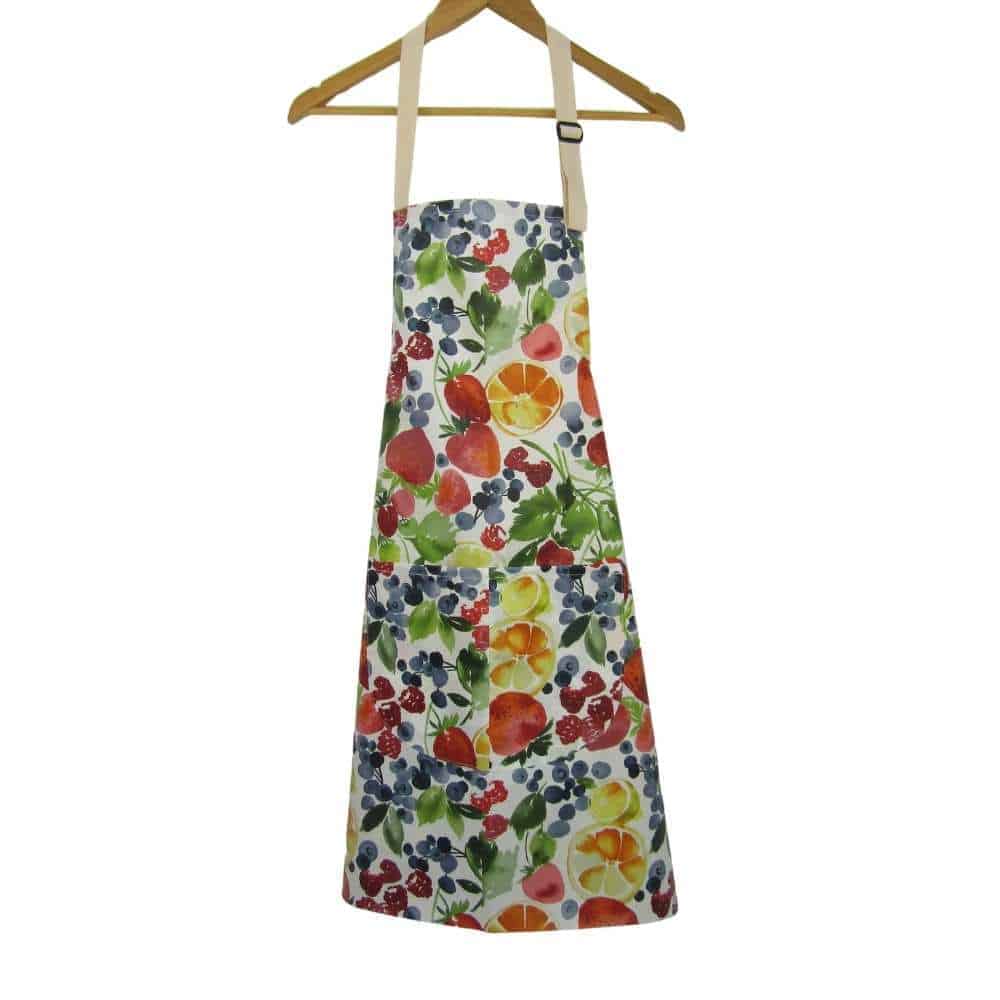 Apron for women organic fruits - Laminated Cotton Shop