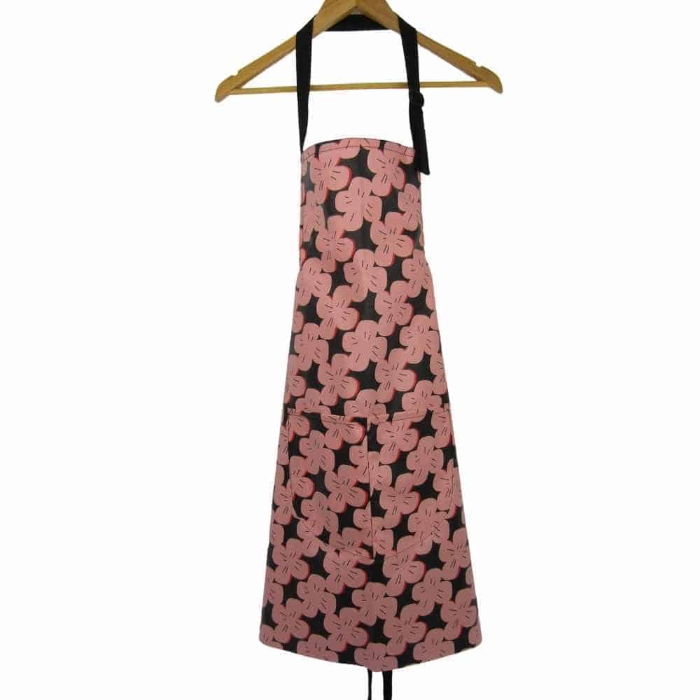 Organic Cotton Apron Poppy - Laminated Cotton Shop