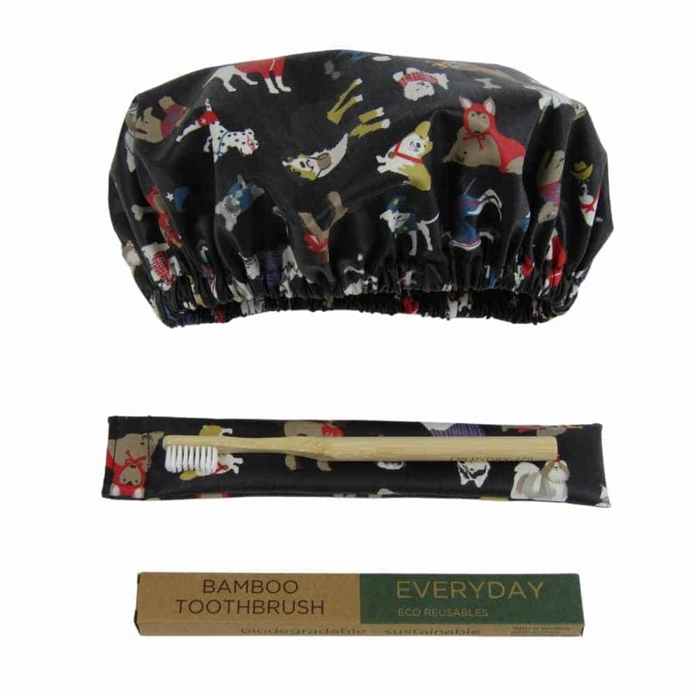 Shower Cap Dogs - Laminated Cotton Shop