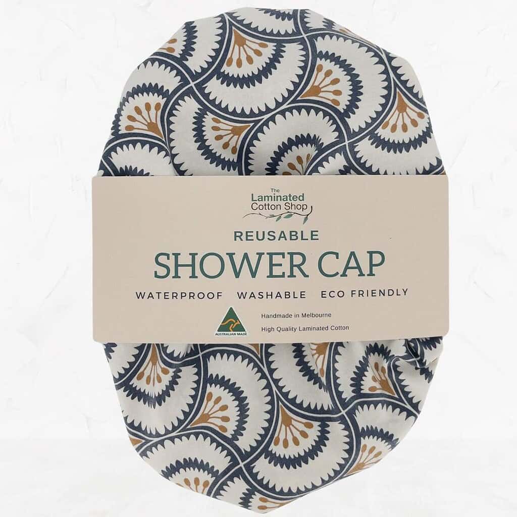 Shower Cap - Limited Edition Retro Print - Laminated Cotton Shop