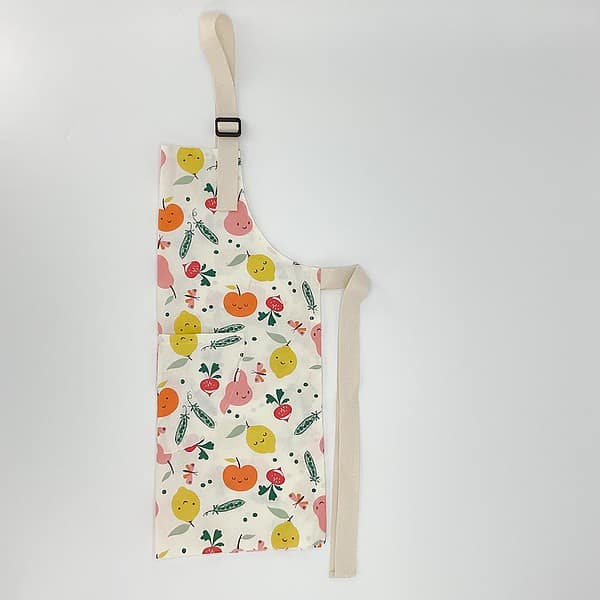 Kids Apron Waterproof French Coated Cotton Fruits - Laminated Cotton Shop