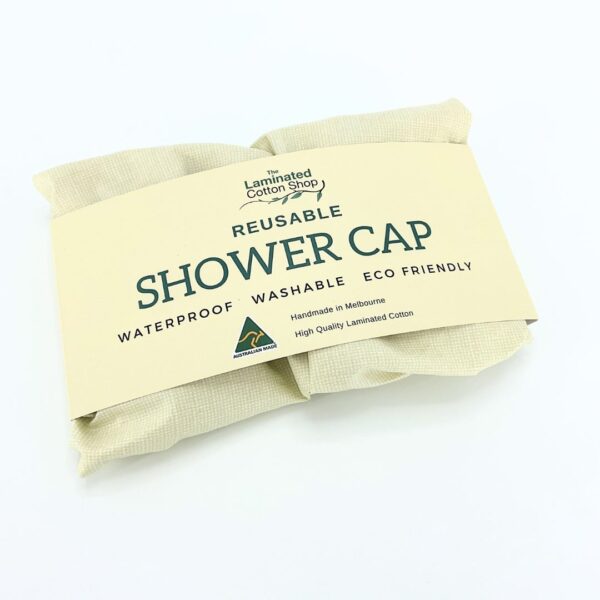 Shower Cap Neutral Buttercream - Laminated Cotton Shop