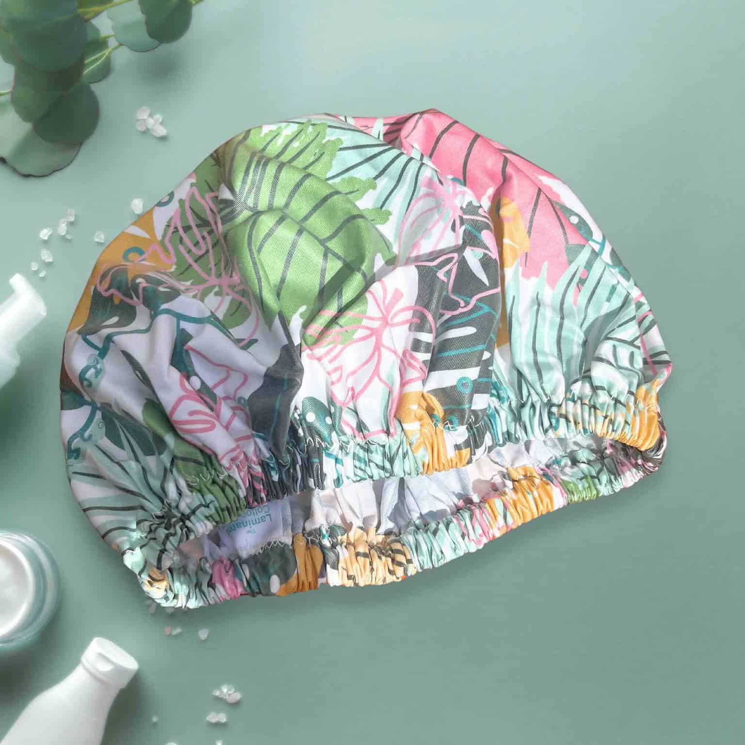 Shower Cap Cats Print - Laminated Cotton Shop